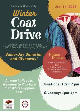 Winter coat drive, donation event planned