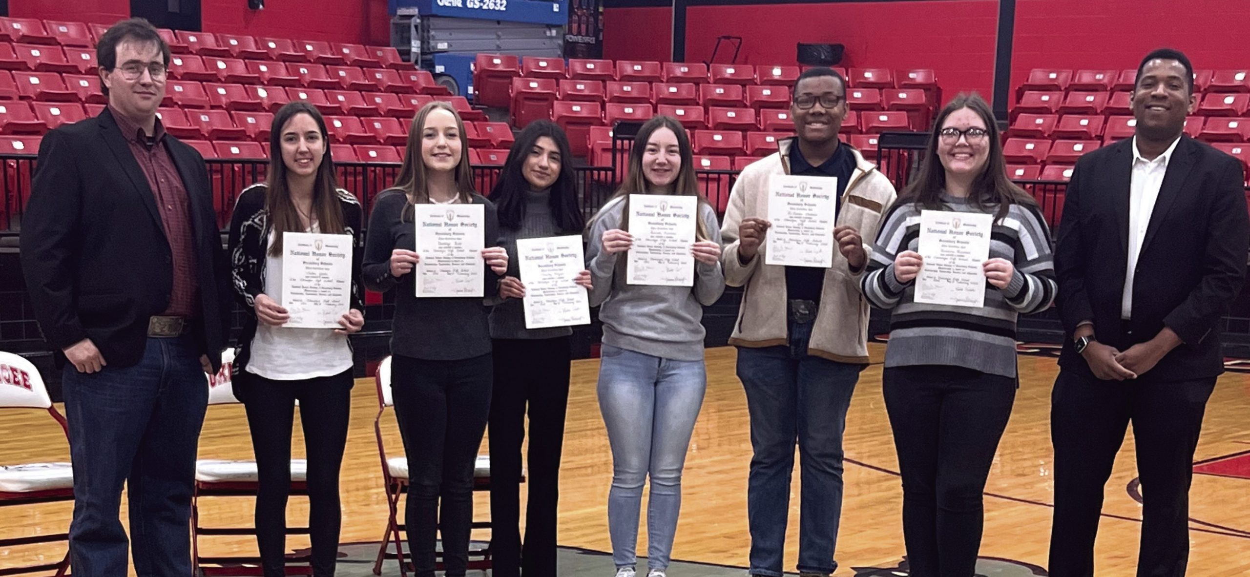 Okmulgee Inducts New NHS Members