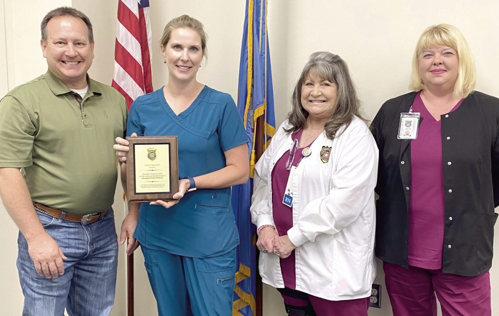 OCCJA recognizes Dr. Ruleford for service to inmates