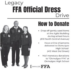 FFA Official Dress Drive underway