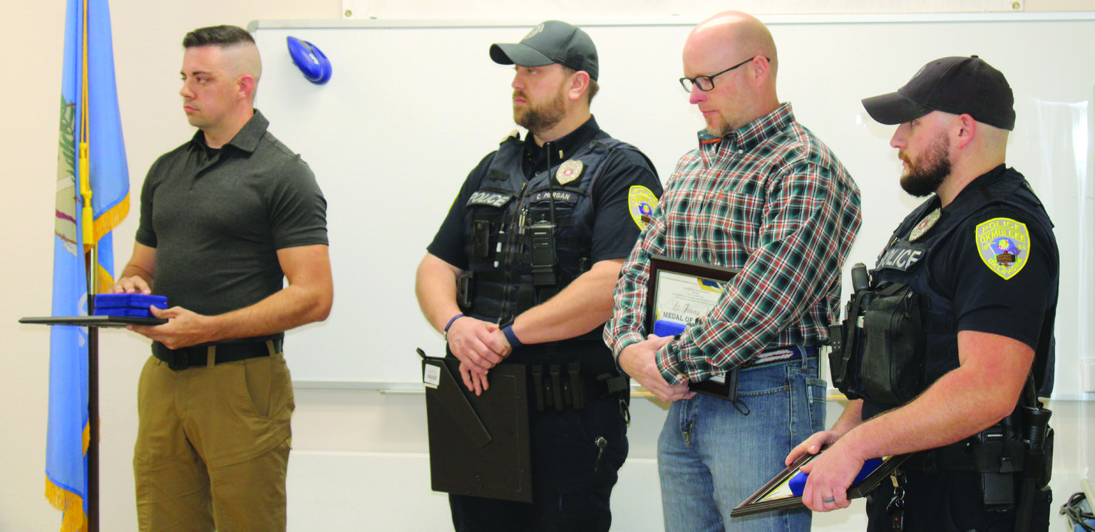Officers recognized for service, valor