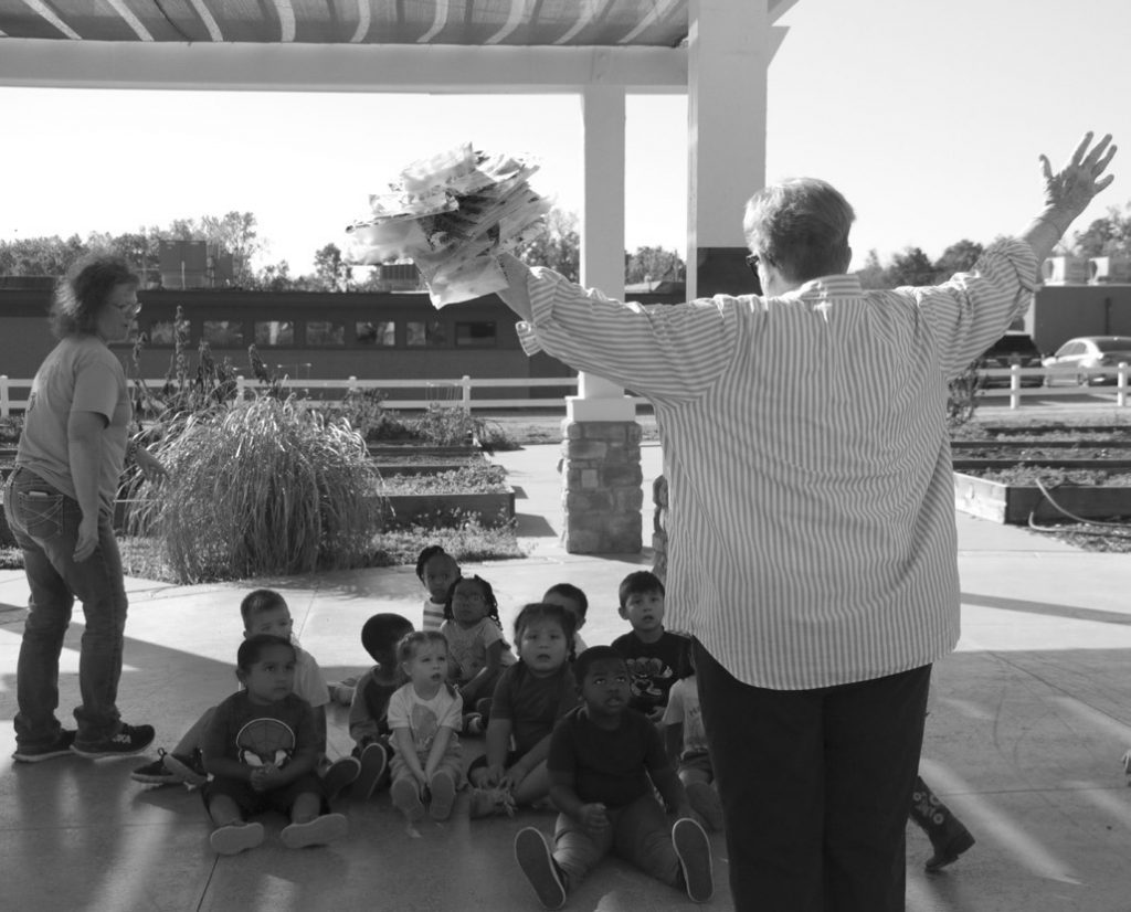 Headstarters Visit Okmulgee Community Garden