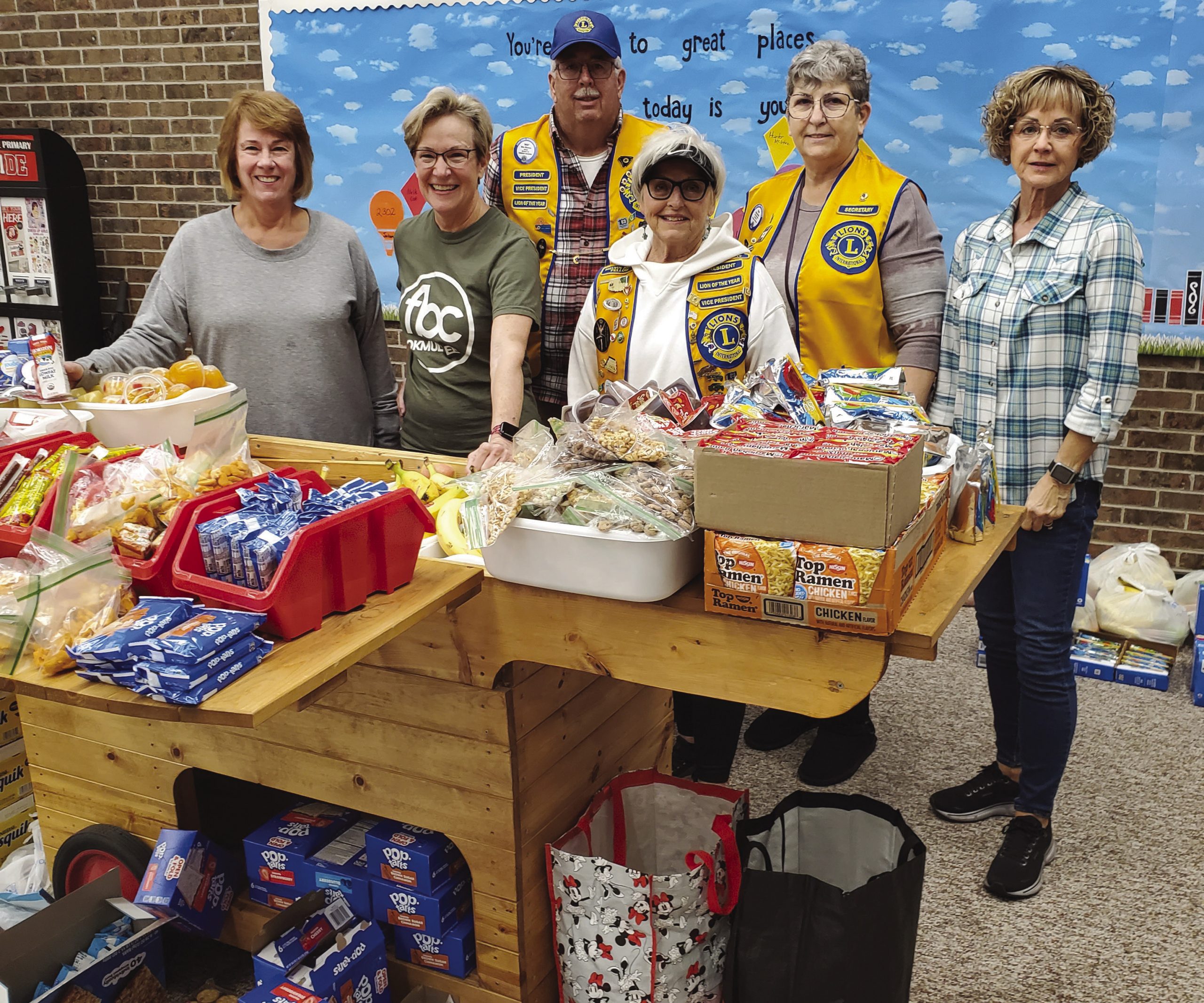 Lions Club aids with backpack feeding program
