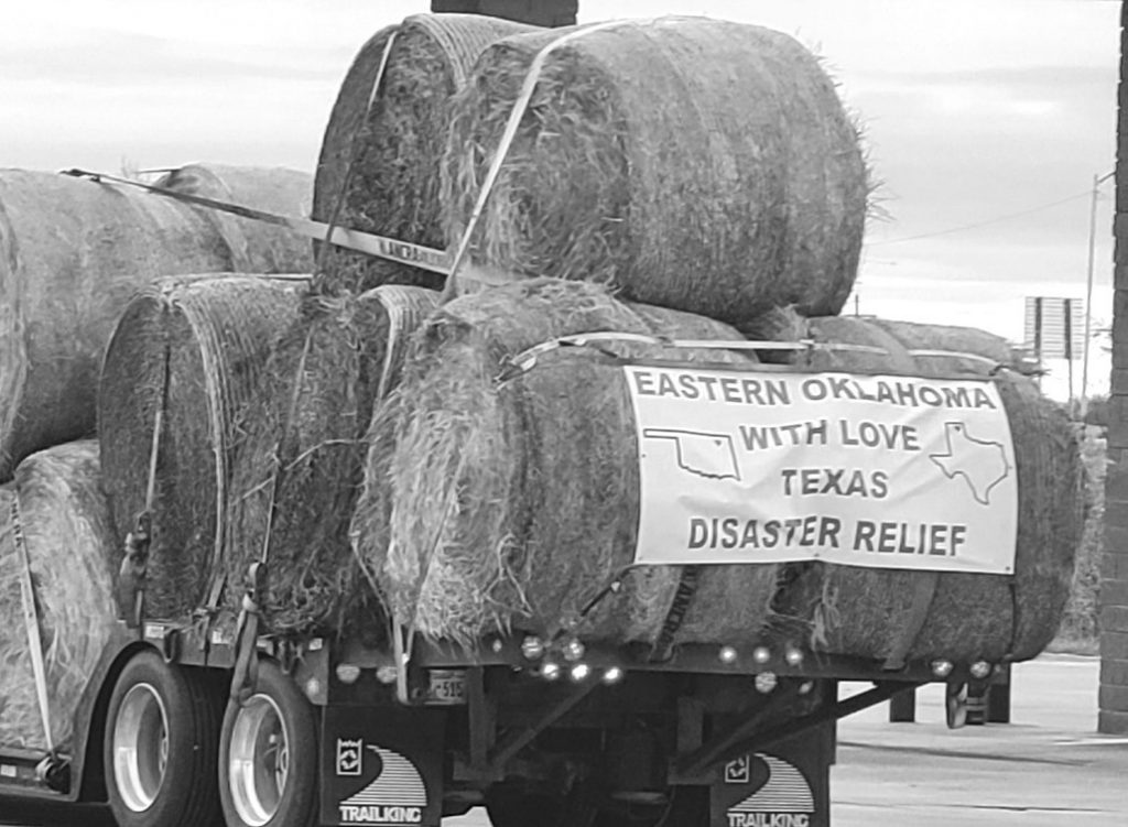 Relief convoy provides aid to ranches affected by Oklahoma wildfires