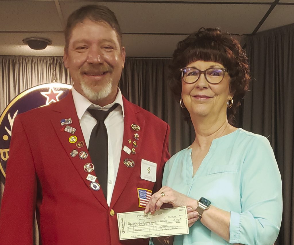 Elks Make Donation to County Agency