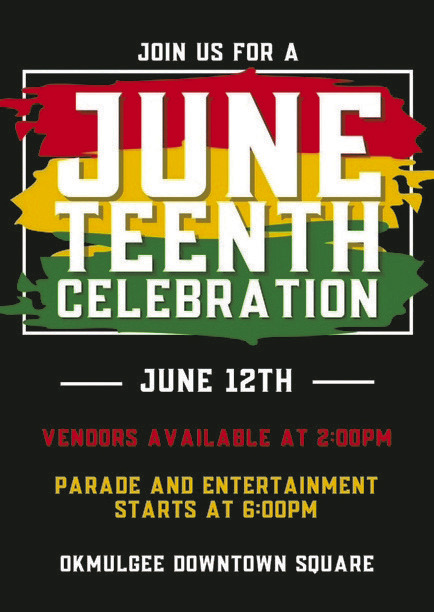 Juneteenth Celebration is tomorrow - Okmulgee Times